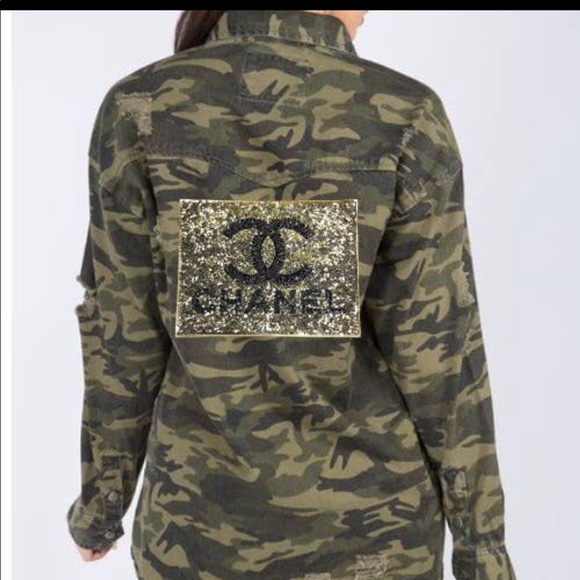 Jackets & Coats | Camo Distressed Jacket | Poshmark